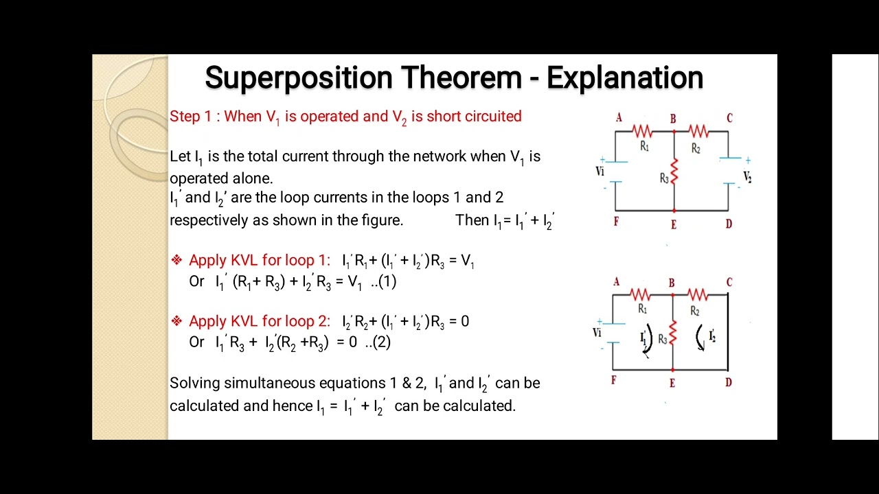 DC Circuits - Superposition Theorem @Educationtech25 