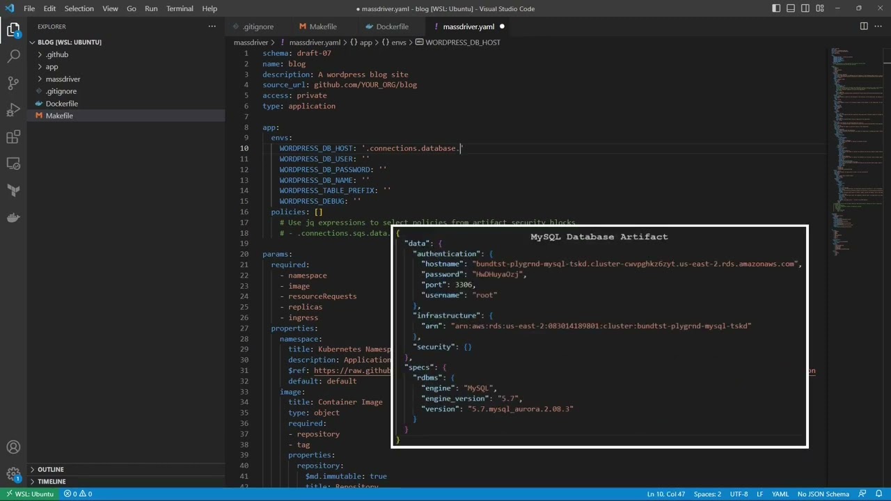 Dynamically Setting Application Environment Variables in Massdriver
