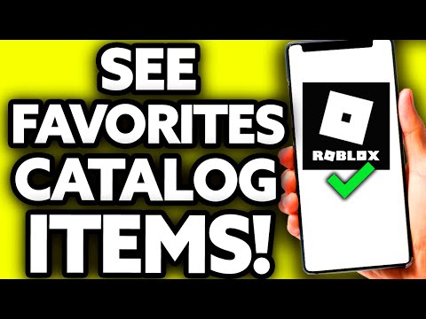 How To See Your Favorites Catalog Items on Roblox Mobile