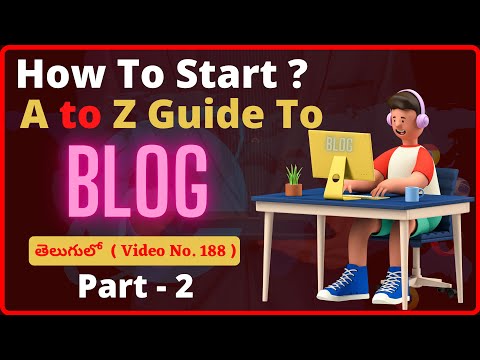 A To Z Step By Step Guide About Blogging In Telugu | By Digital Chandu | Telugu Blogging