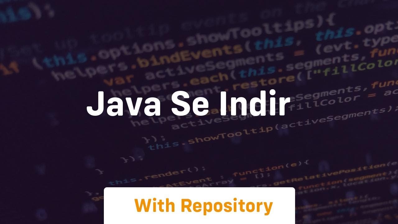 java se indir