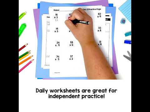 Teaching 4th Grade Multiplication and Division Worksheets Activities Lessons Centers