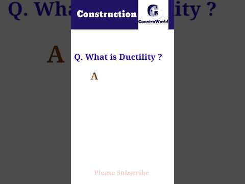 What is ductility?