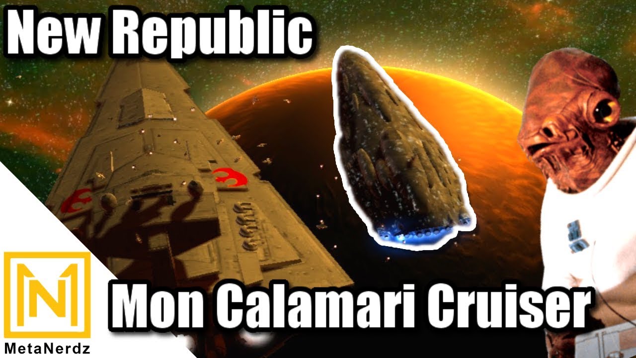 New Repulic Mon Calamari Star Cruiser - MC90 - Star Wars Capital Ships Explained