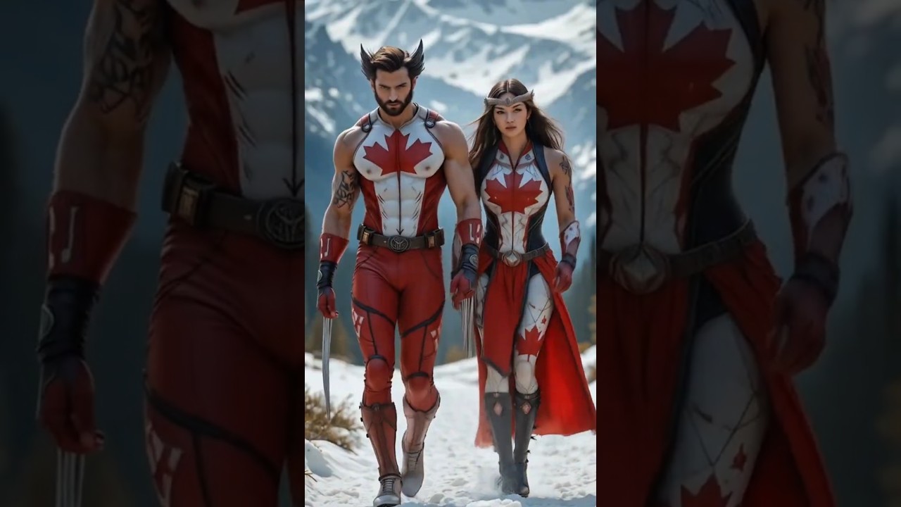 countries as super heroes #countries #fusion #midjourney #aiart #ai #marvel #fashion #gloryland_ai