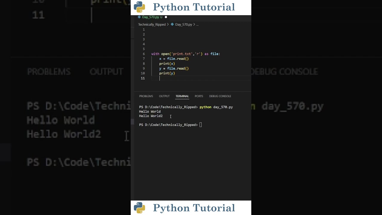 Reading Text Files Multiple Times With Python | Python Tutorial