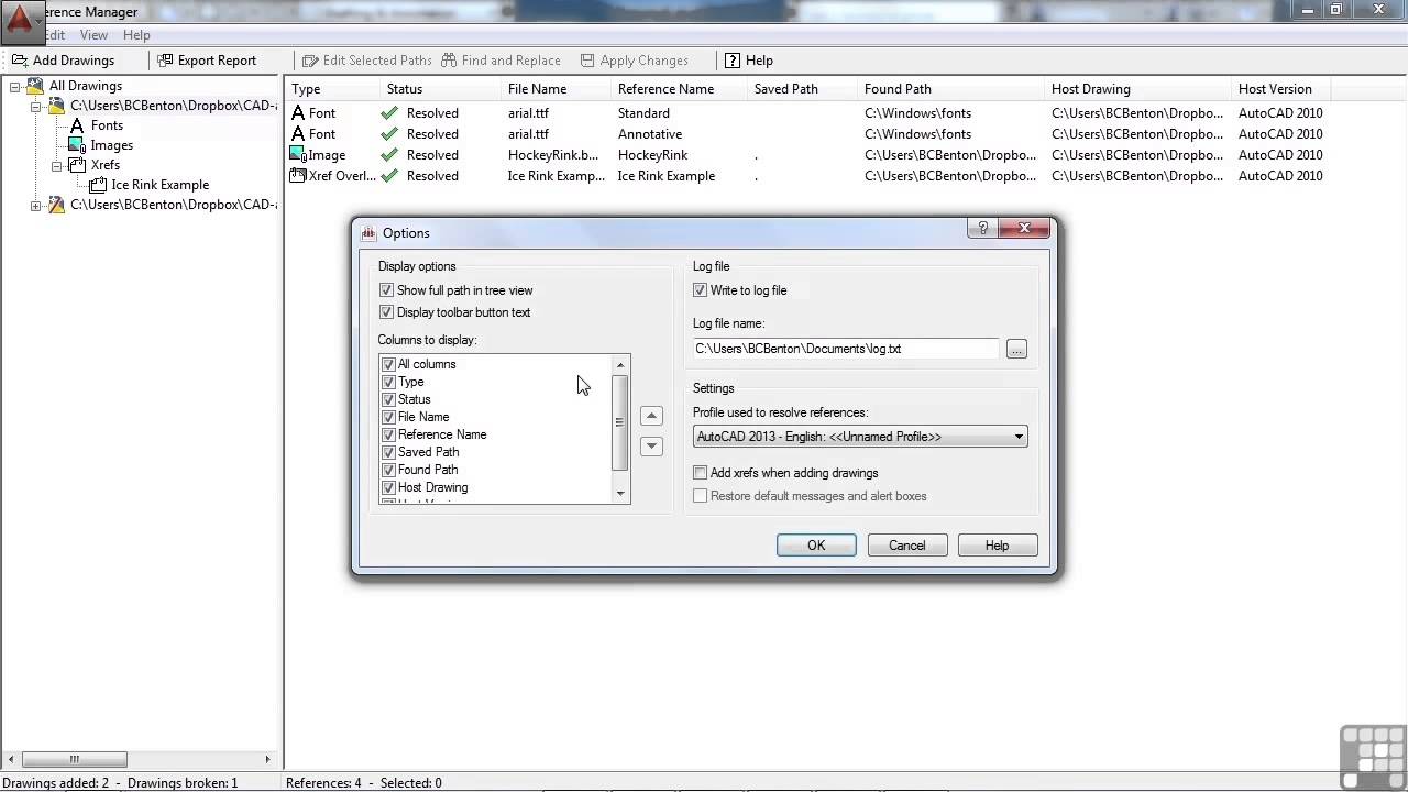Advanced AutoCAD 2014 Tutorial | Reference Manager: An Often Unknown Tool