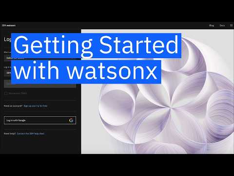 Getting Started with watsonx and Watson Machine Learning