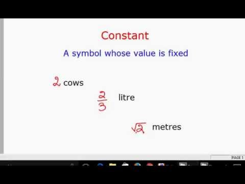 Constant Mathematics