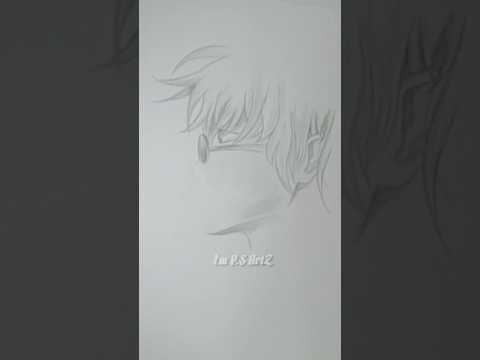 Anime face drawing Gojo #gojo #shorts #jjk #edit