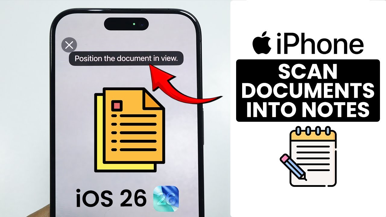 [iOS 26] How to Scan Documents into Notes on ANY iPhone - Make Pdf