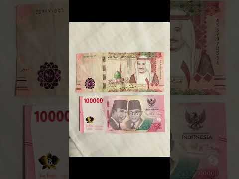 100 ribu rupiah dan 100 riyal