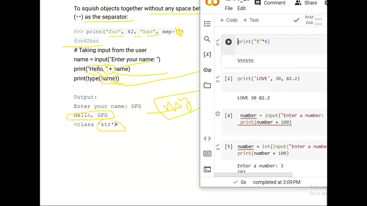 Python 05 || Input Output (I/O) Using input() and print() Function ||  Python Bangla Tutorial