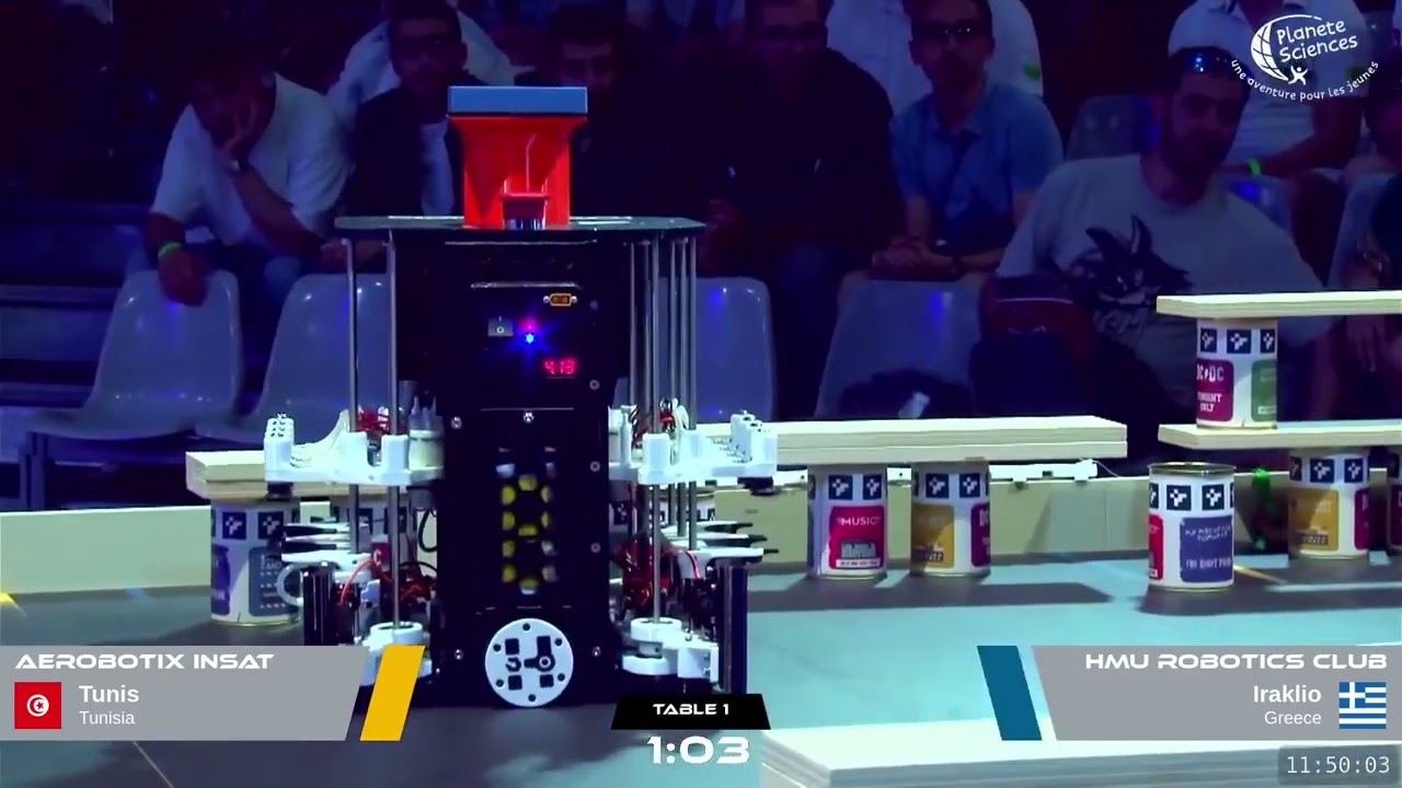 HMU Robotics Club vs AEROBOTIX INSAT | Eurobot 2025