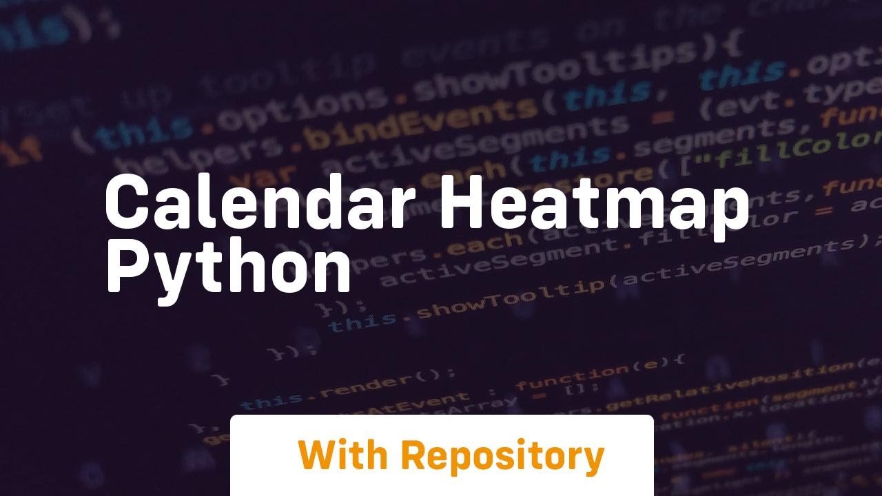 calendar heatmap python