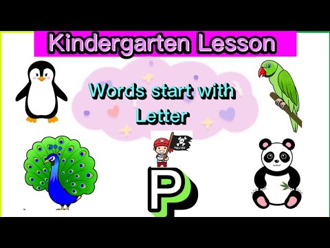 Words Start with P| Words From Letter P | Vocabulary Words For kids