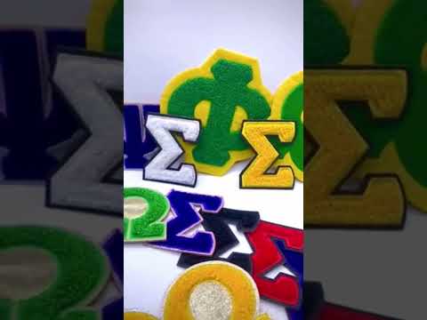 Customized Greek Letters for Fraternity/Sorority Group Clothing #sororityrecruitment  #greekarmy