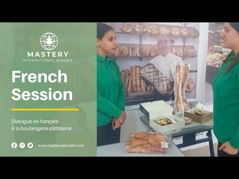 Dialogue en français : À la boulangerie-pâtisserie.