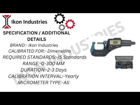 Micrometer Calibration Service, Inside Micrometer Calibration in India