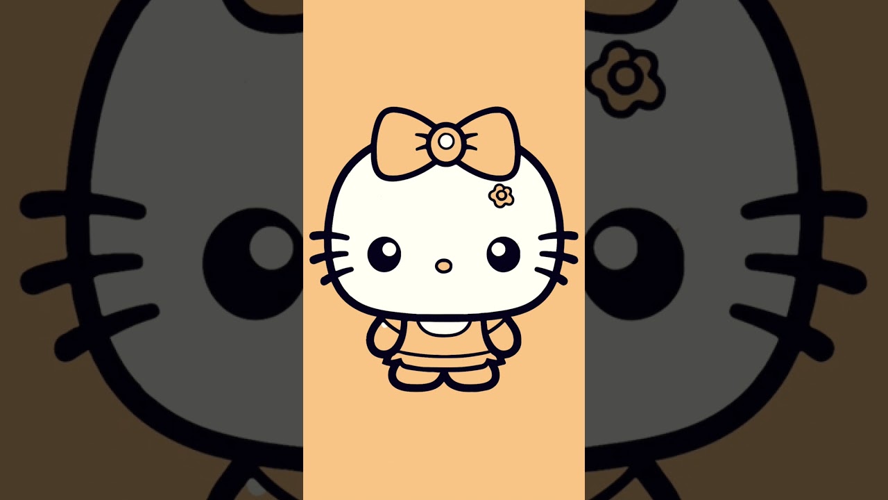 Hello kitty coloring page | Hello kitty characters. #coloringpages #viral #colorpage #hellokitty