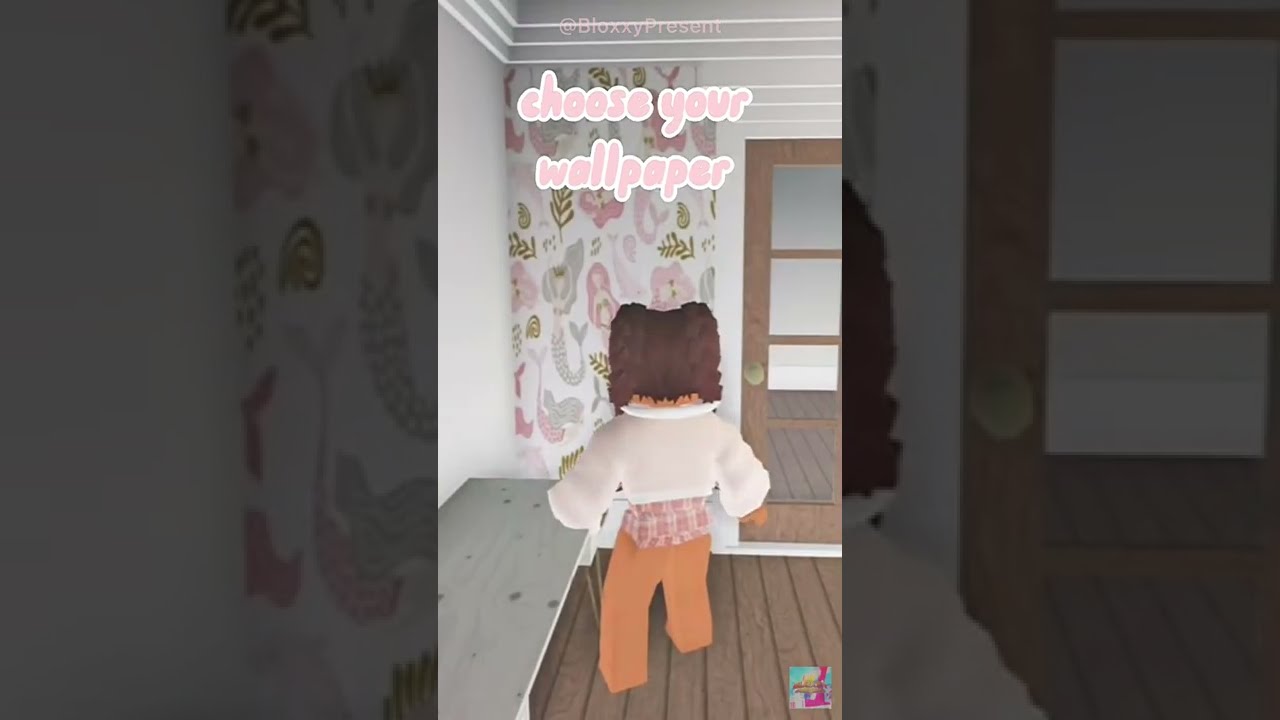 How To Get Custom Wallpaper || Bloxburg || Roblox || #shorts