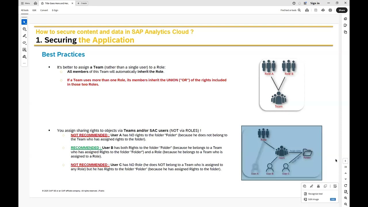Securing Content and Data in SAP Analytics Cloud