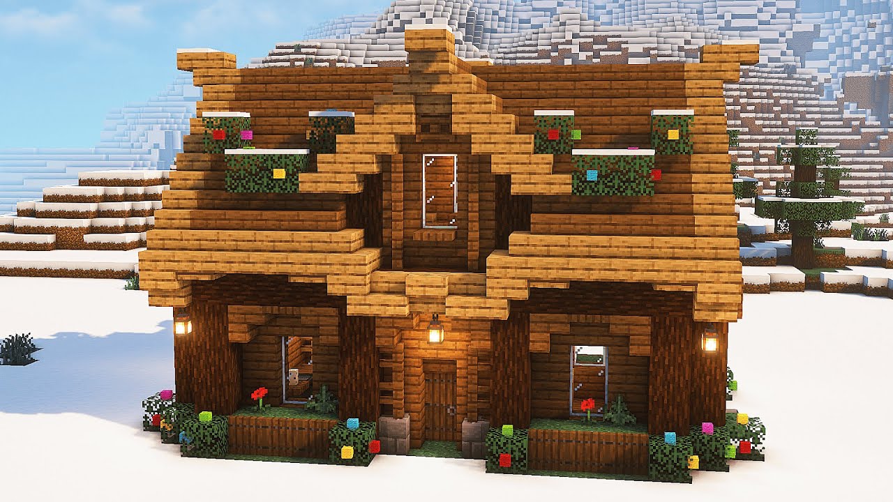 Minecraft: How To Build a Christmas House | Tutorial