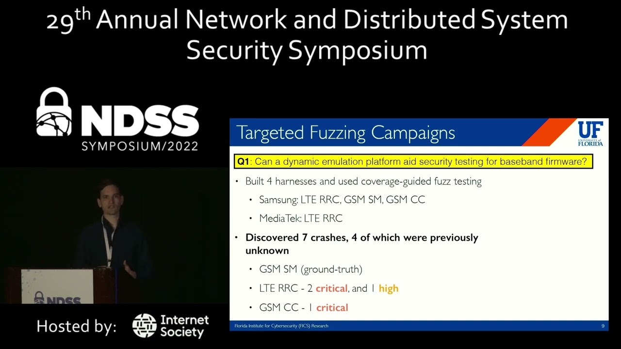 NDSS 2022  FirmWire: Transparent Dynamic Analysis for Cellular Baseband Firmware