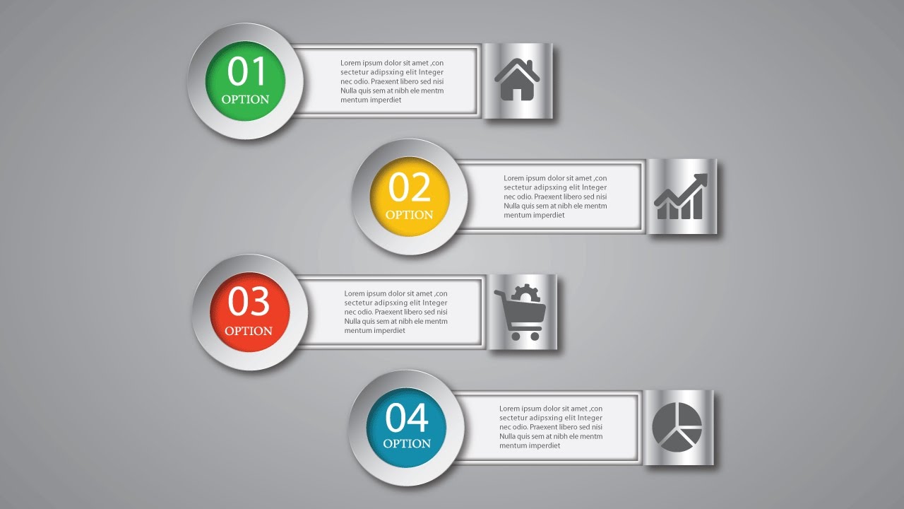 Illustrator CC Tutorial | 3D Graphic Design | Infographic Design template 02