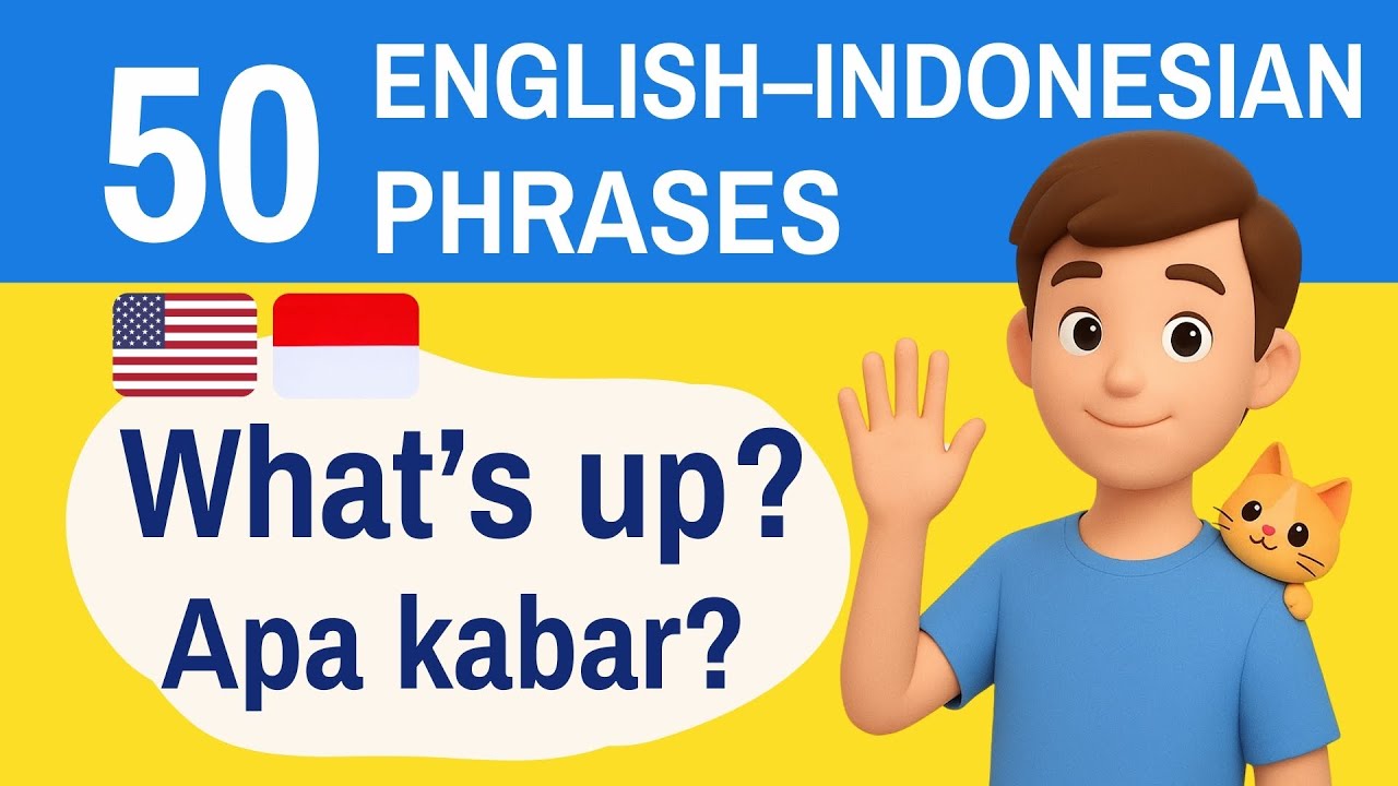 English–Indonesian | 50 Must-Know Phrases for Daily Life | 50 Ungkapan Inggris–Indonesia Penting