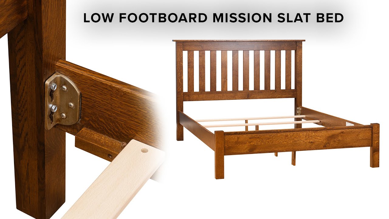 Solid Wood Mission Slat Beds | Handcrafted Hardwood Bed Frame for Classic Bedrooms