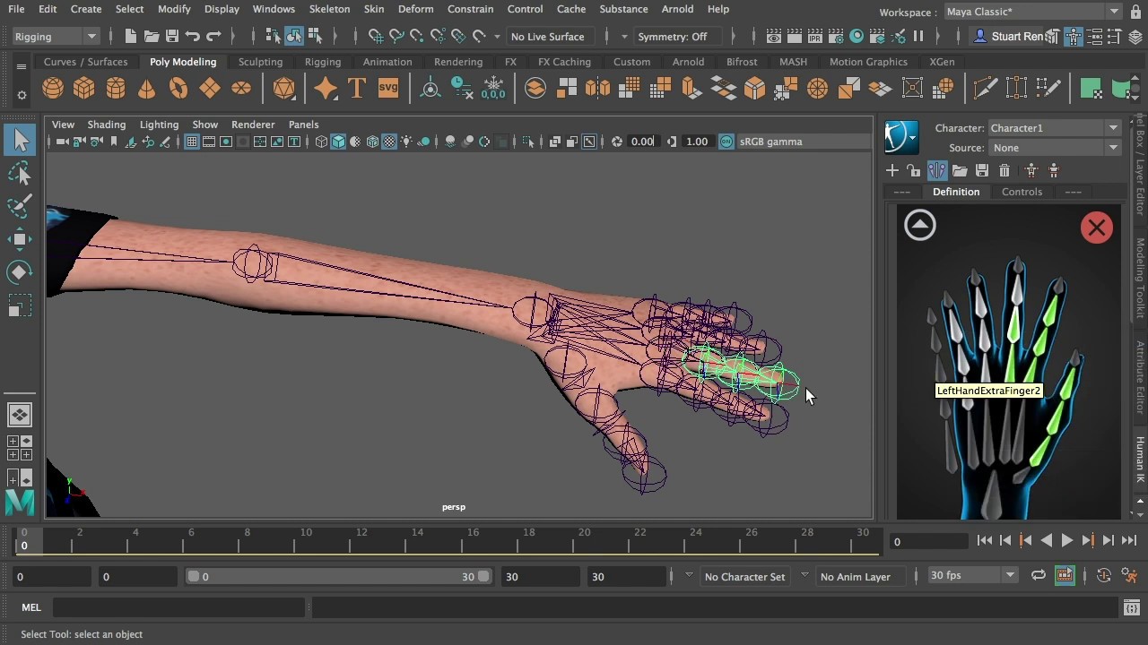 3D Easy - 2 Maya Importing Character Defining HumanIK