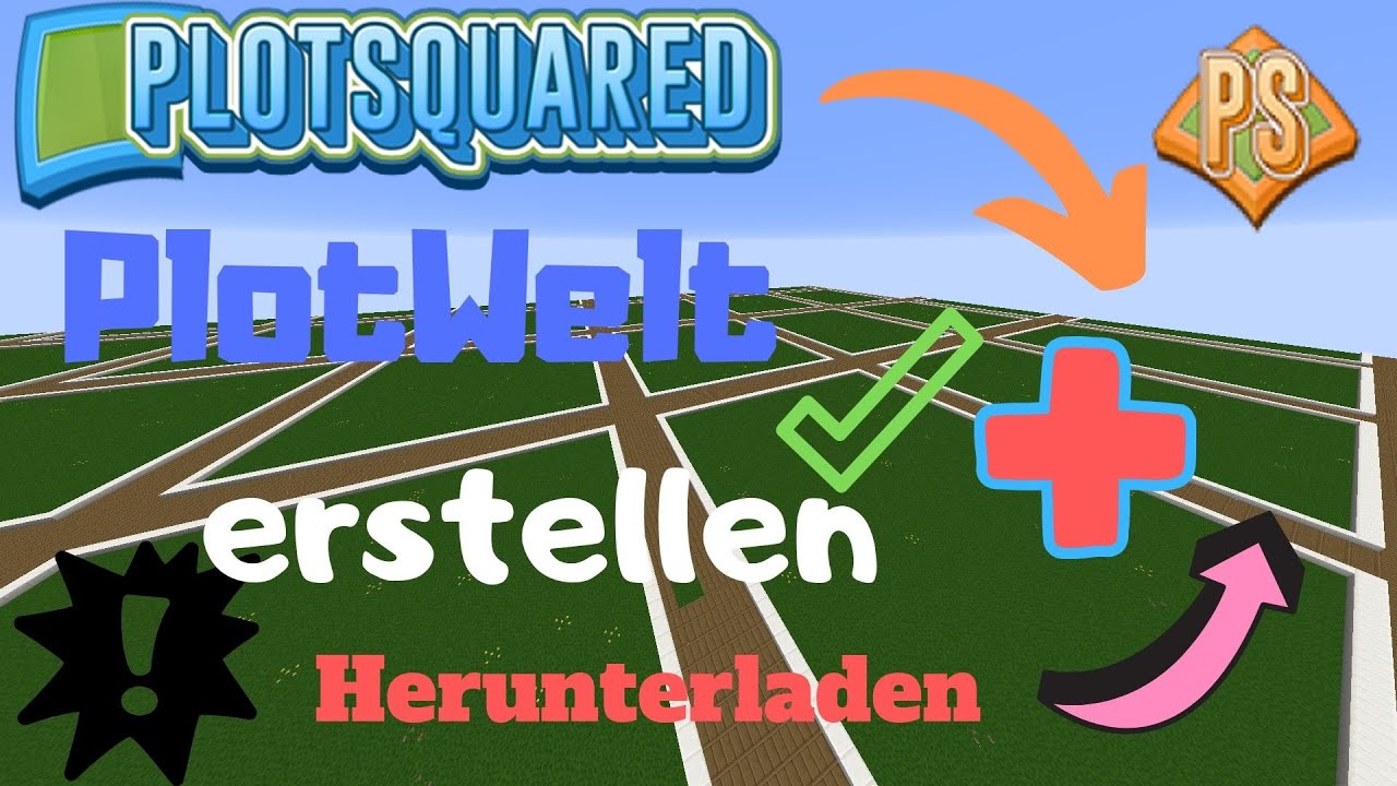Minecraft PLOTSQUARED Tutorial | plotsquared tutorial german