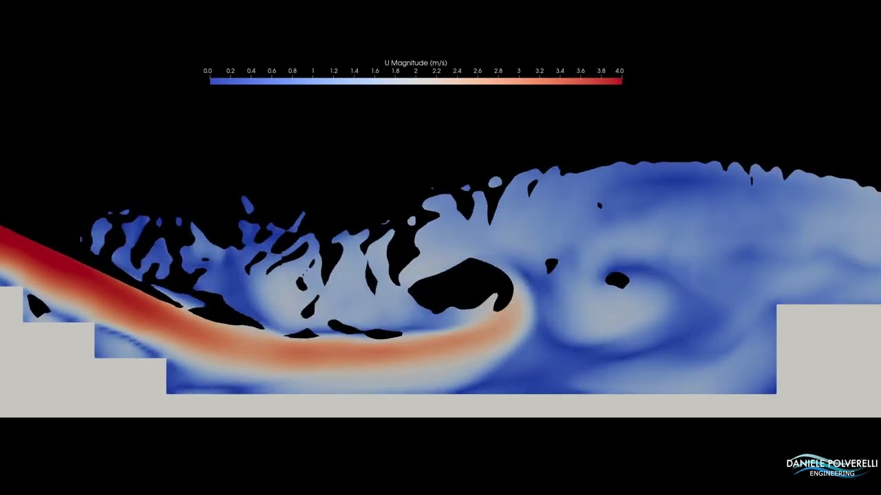 Stepped Spillway - OpenFOAM - LES
