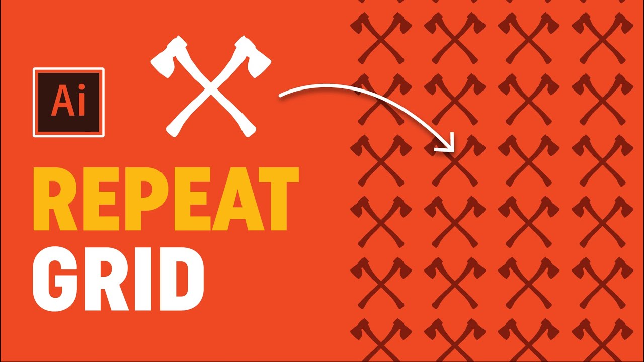 Repeat Grid Tool - Illustrator Tutorials