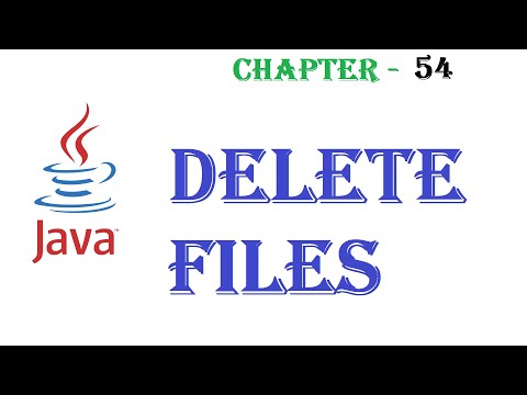 Java delete file - Java tutorial - w3Schools - Chapter-54 English