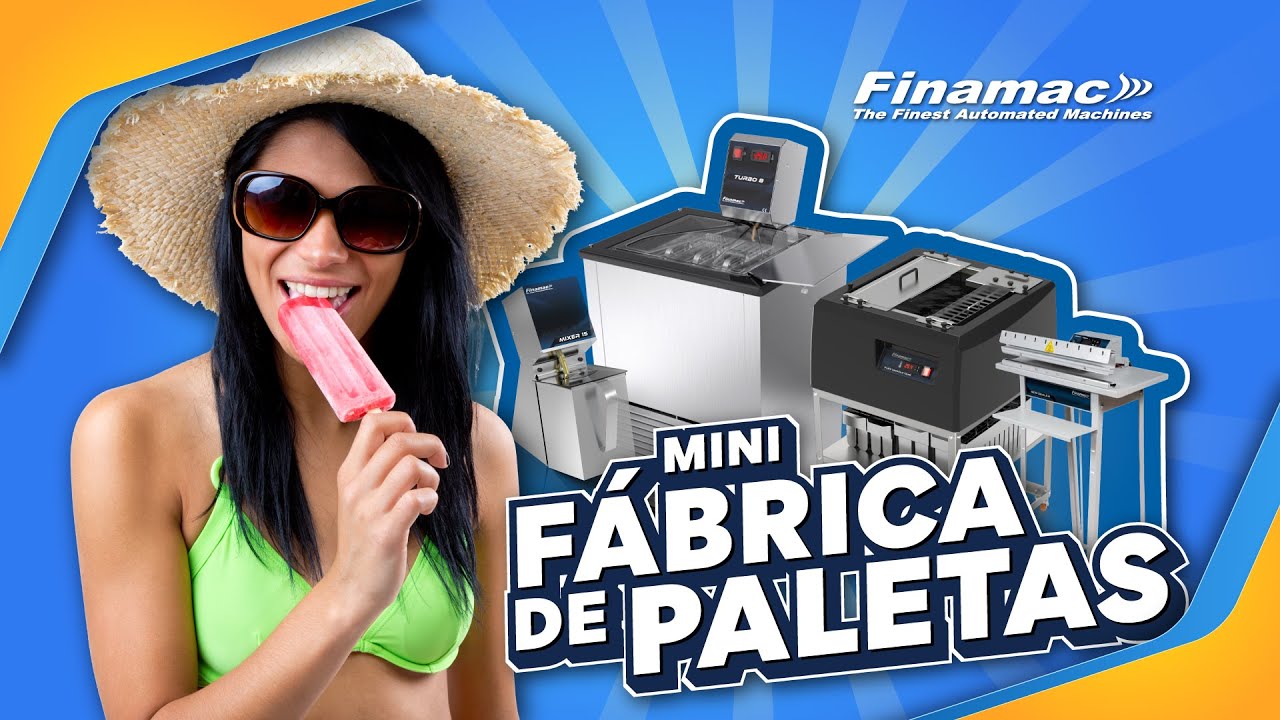 Mini Fábrica de Paletas de Finamac™: Maquinas Productoras de Paletas Artesanales y Selladora