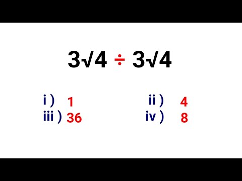 3√4 ÷ 3√4 = ?