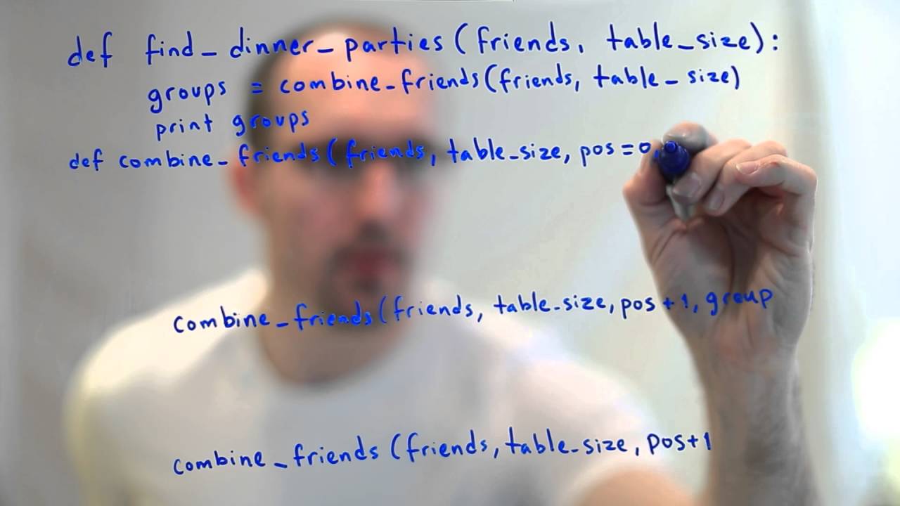 Coding Interview Problem: Dinner Party