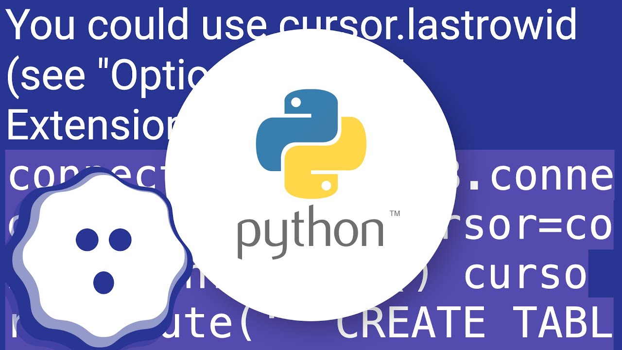 How to retrieve inserted id after inserting row in SQLite using Python?