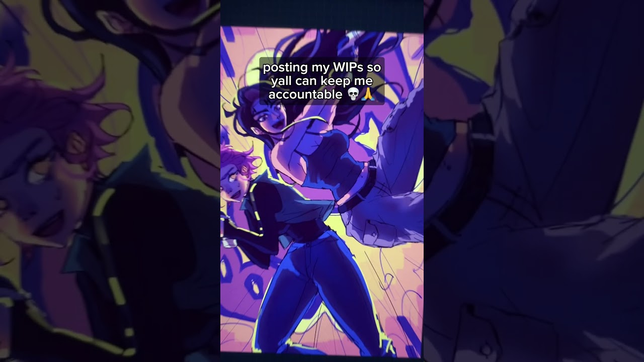 im never finishing half of these 😭 #art #digitalart #wip #danganronpa #shorts #fyp #adhd #relatable