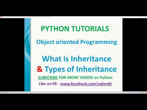 Learn python tutorials | types of inheritance in python | what is inheritance in python - Mind ...