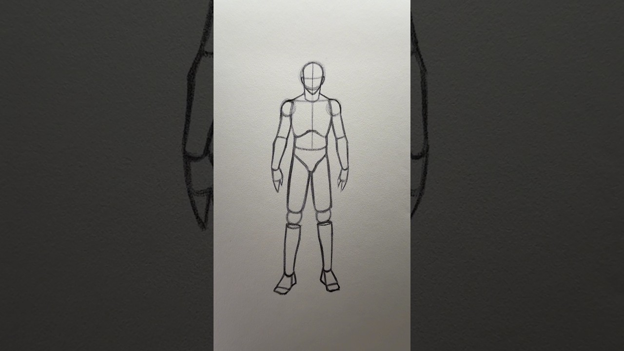 How to Draw the Male Body ⭐️Tutorial⭐️ #howtodraw #tutorial #bodydrawing #anatomy #art #drawing