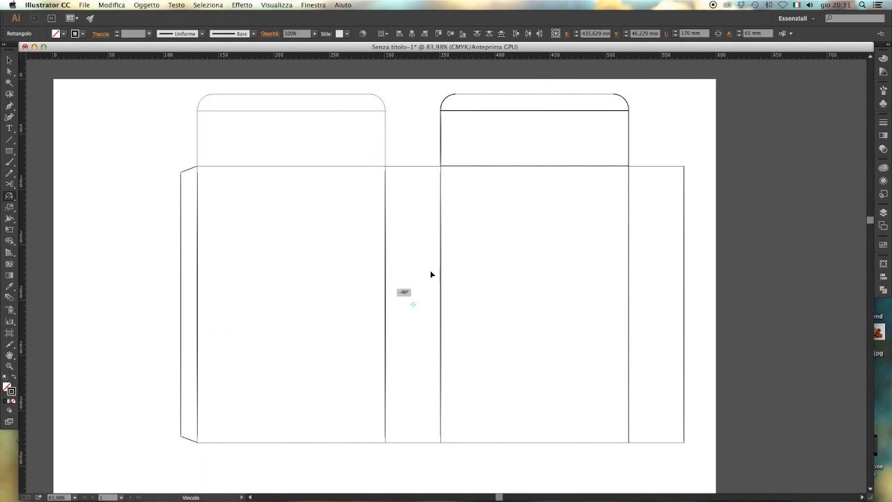 Tutorial Adobe Illustrator CC - PACKAGING DESIGN 3D - Theme Tea - speed normal section A