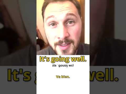 ¿Cómo se dice Va bien en inglés?