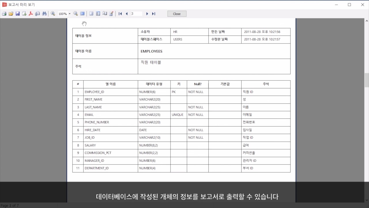SQLGate Features - Database Report