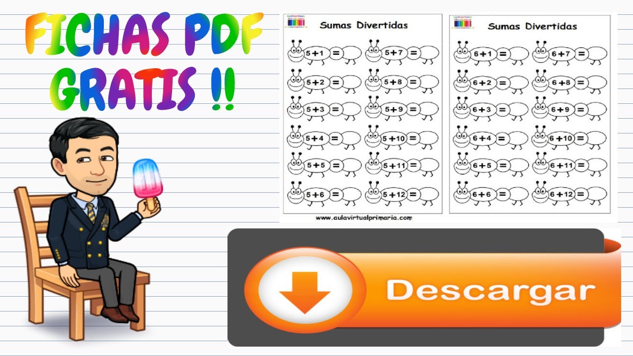 DESCARGAR DIVERTIDAS FICHAS PARA APRENDER A SUMAR | GRATIS  PDF