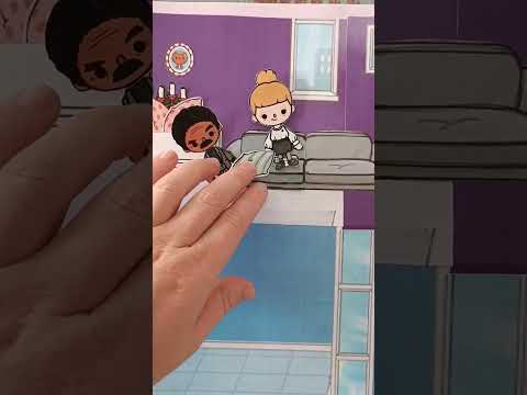 DIY Toca Life World House Paper dolls #diy #craftdoll #paperdoll