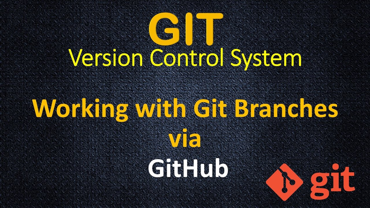 Git - Working with Branches Remotely on GitHub