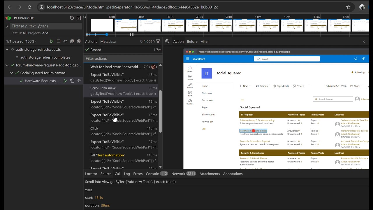 Accelerating E2E Testing for SharePoint and Web Apps with Playwright and Cursor